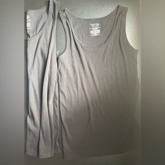 Time and Tru | Tops | 2 Black Tanks | Poshmark